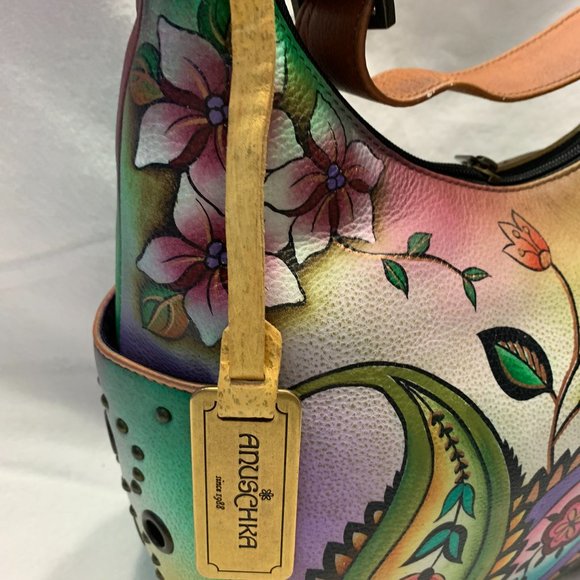 Anuschka | Bags | Nwt Anuschka Hand Painting Womens Genuine Leather ...
